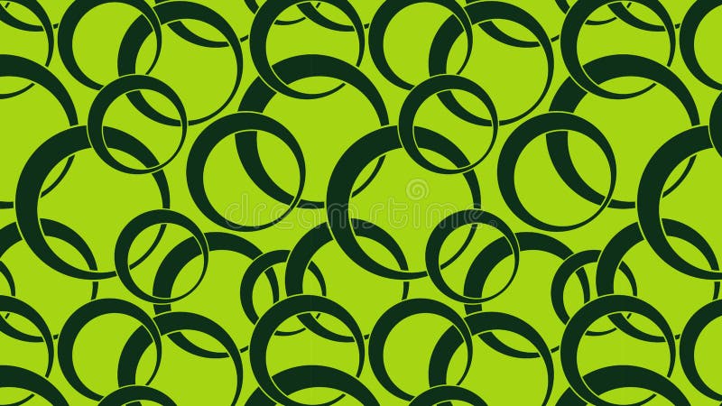 Green Overlapping Circles Pattern Graphic Stock Vector - Illustration ...