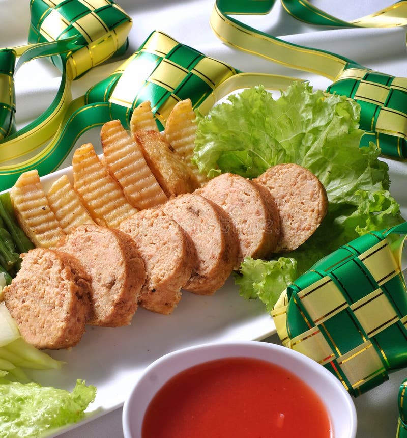 Green Packing for Galantine Chicken Stock Photo - Image of galantine ...