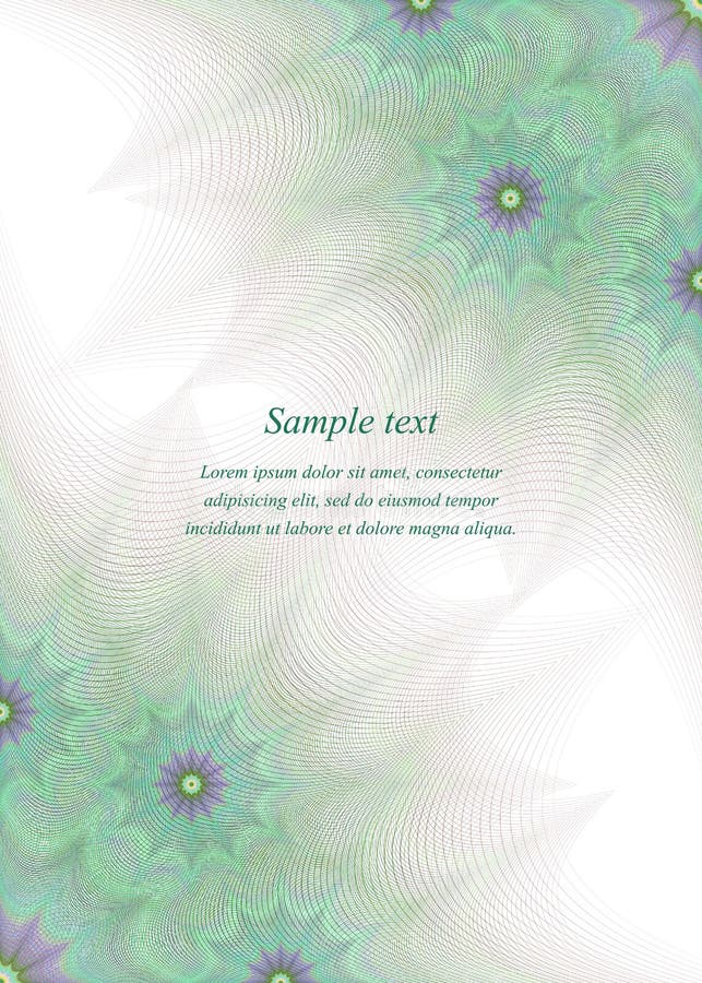 Page Watermark Design Template Stock Vector - Illustration of leaflet ...