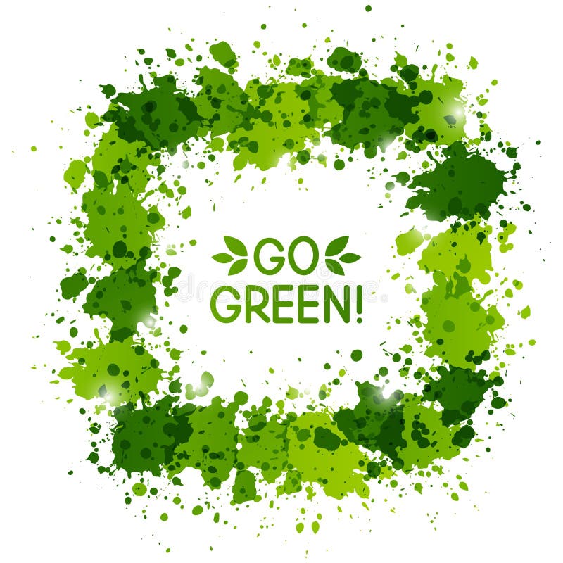 Green paint frame stock vector. Illustration of template - 74811697