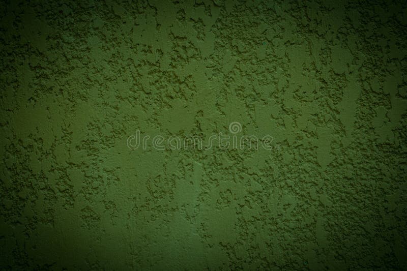 Green Paint Grass Color Rough Plaster Wall Stucco Background Structure ...