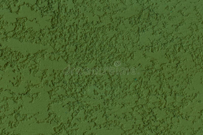 Green Paint Rough Plaster Wall Stucco Background Structure Abstract ...