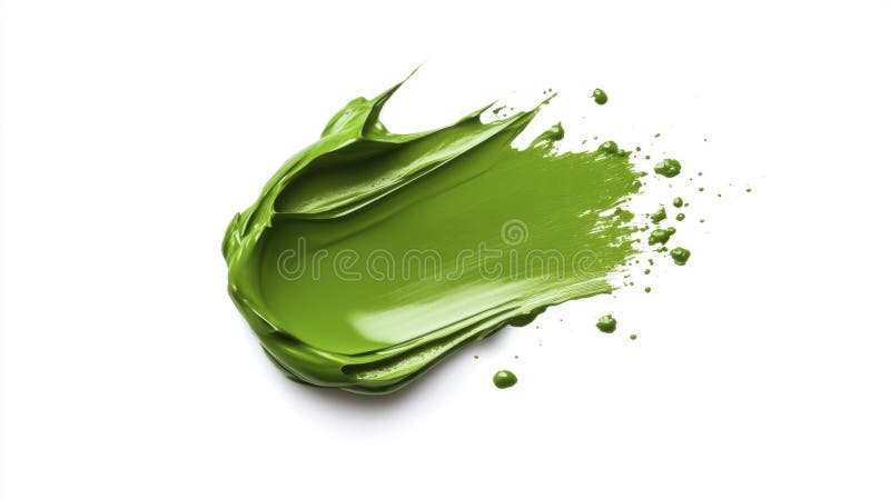 Green Paint Splash on White Background Stock Illustration ...