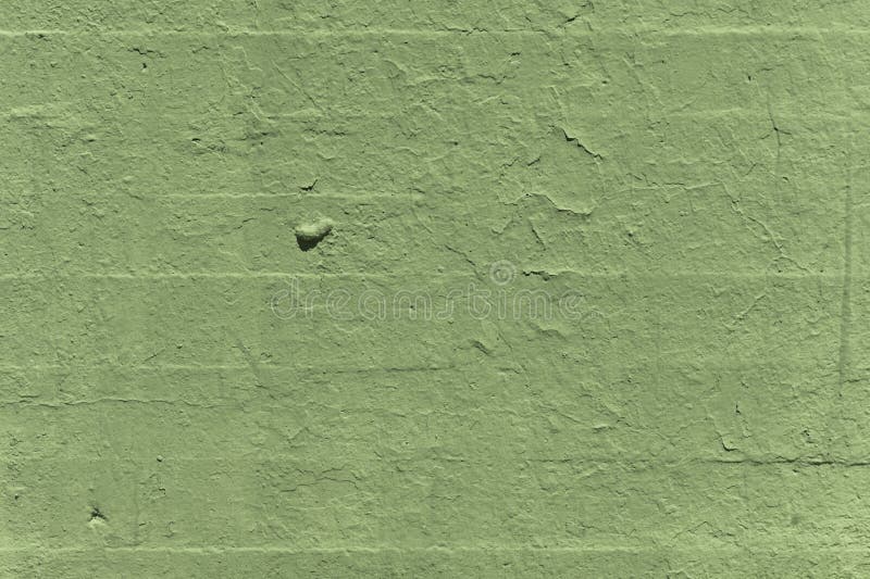 A Green Painted Brick Wall with Chips and Lumps. V Stock Image - Image ...