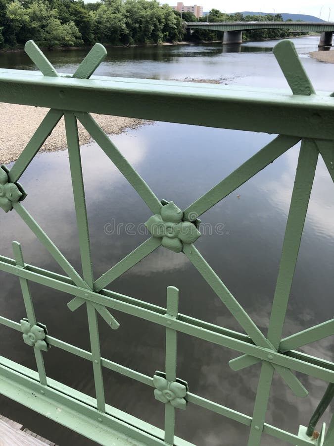 Iron Bridge Railing stock photo. Image of bridge, iron - 153411452
