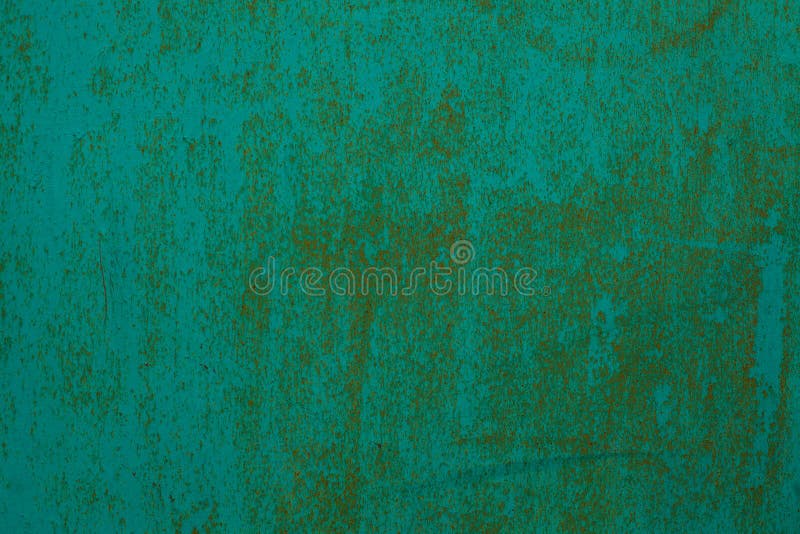 Green Painted Rusty Iron Wall Background Texture Stock Image - Image of ...