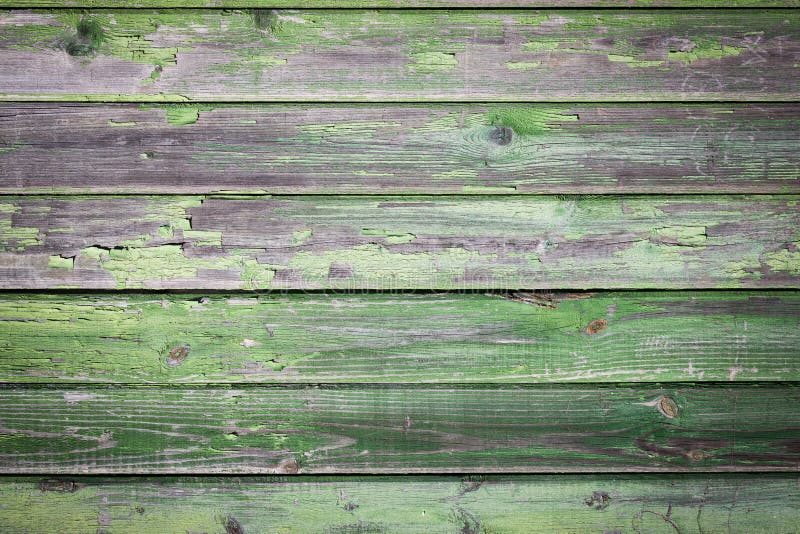 Weathered Green Wood Plank Background Stock Image - Image of muted ...