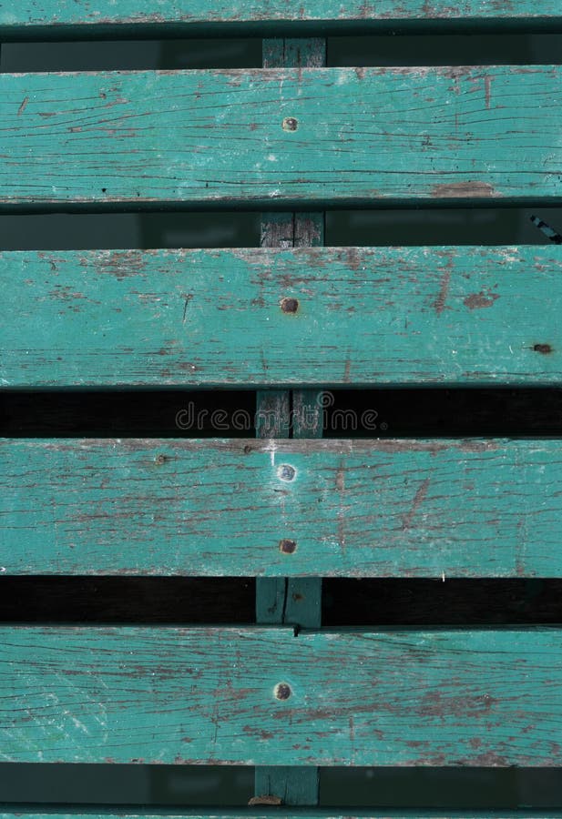 Green Painted Wooden Fence, Background or Texture. Stock Image - Image ...