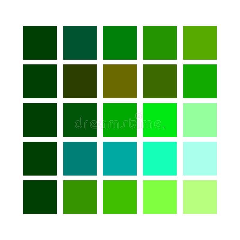Green Palette. Gradient Background Set. Pattern for Print Design ...
