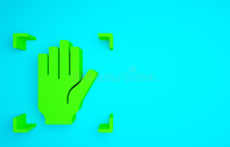 Green Biometric Scanner stock vector. Illustration of suspect - 2887718
