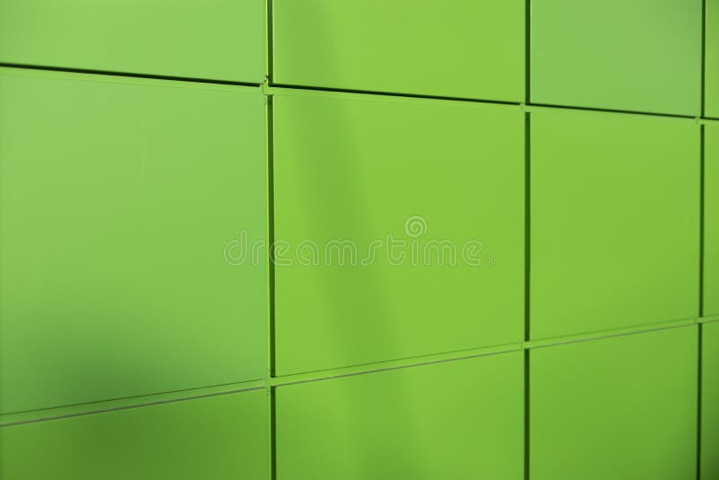 Green Panels. Architecture Details. Modern Building Stock Photo - Image ...