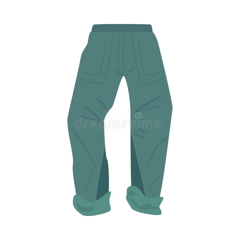 Green pants autumn clothes stock vector. Illustration of clothes ...