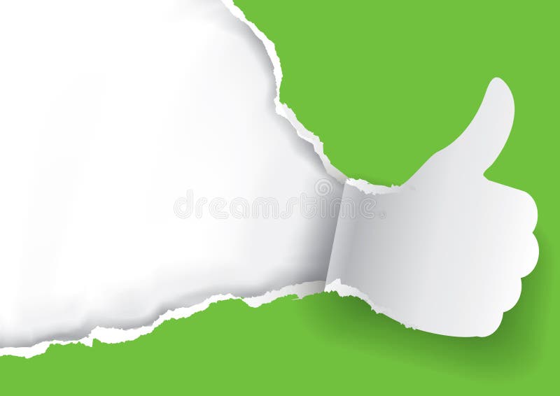 Torn Paper Thumb Up Stock Illustrations – 29 Torn Paper Thumb Up Stock ...