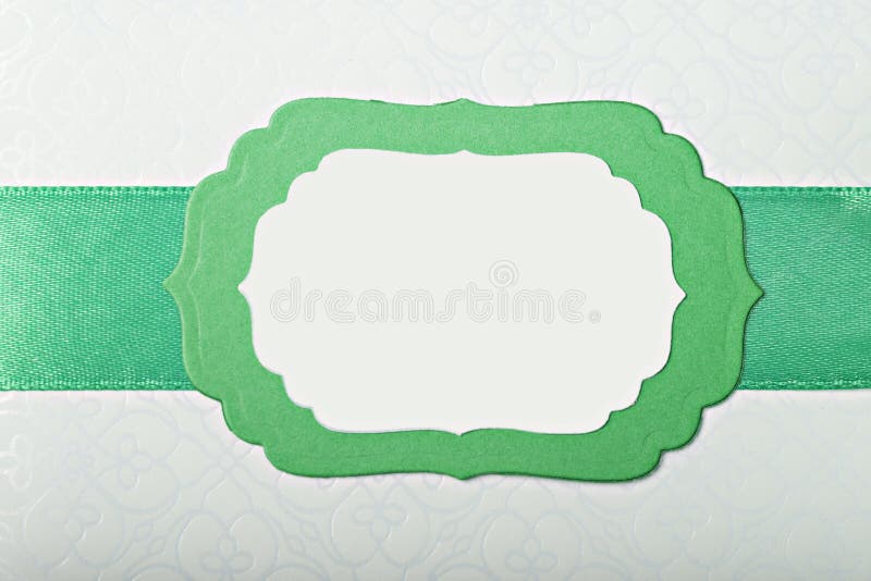 Green paper frame stock image. Image of paper, white - 27839399