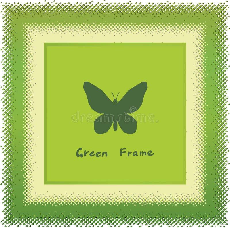 Green paper frame stock vector. Illustration of background - 51223608