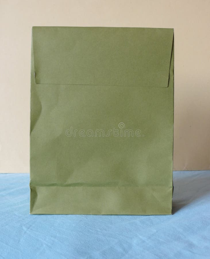 A green paper packet stock photo. Image of product, green - 195777060