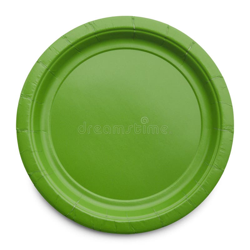 Green Paper Plate stock image. Image of food, picnic - 47794571