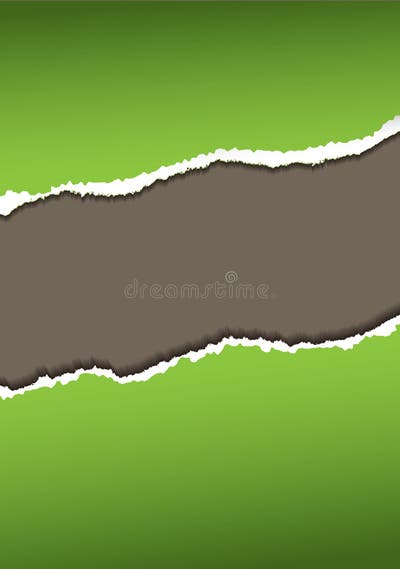 Green paper tear stock vector. Illustration of ripped - 14852497