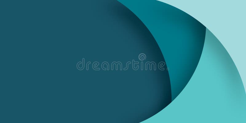 Green Papers Gradient Overlapping on Dark Green Background, Panoramic ...