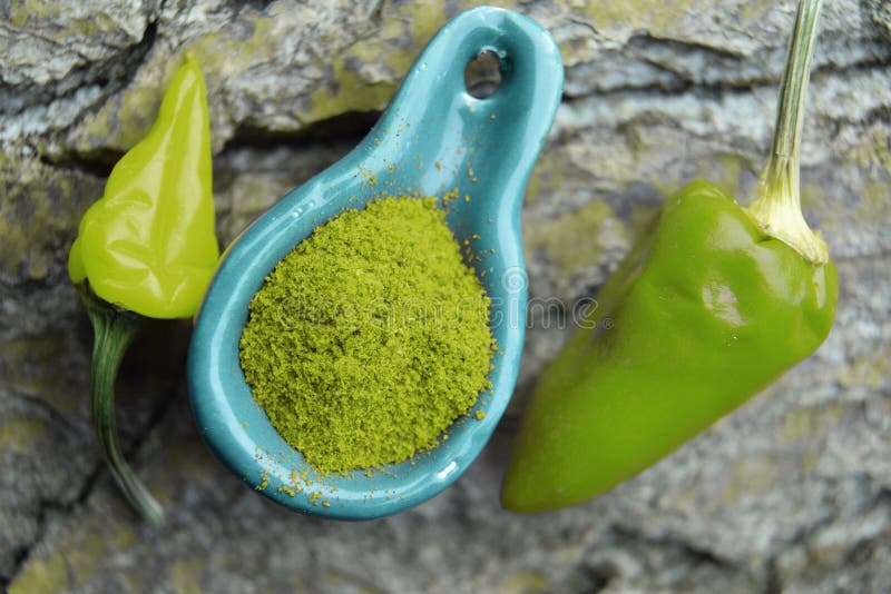Green paprika powder stock photo. Image of organic, cooking - 138055476