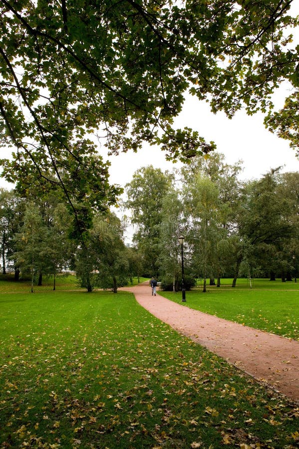 Walking path through park stock photo. Image of outdoors - 31673712