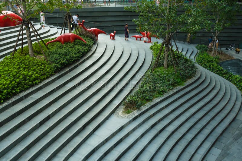 Raffles Square in Singapore Stock Photo - Image of marina, raffles ...