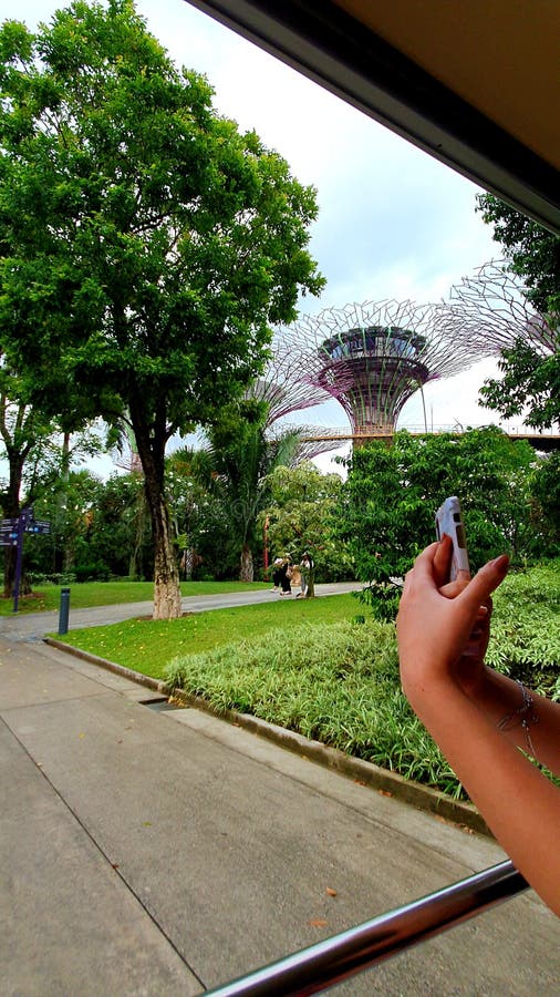 Green Park Daytime with Cloudy Sky Stock Image - Image of green ...