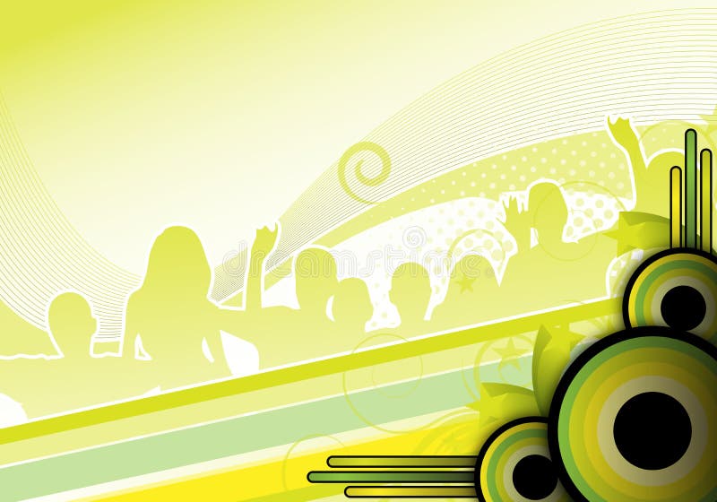 Green party design stock illustration. Illustration of design - 10654032
