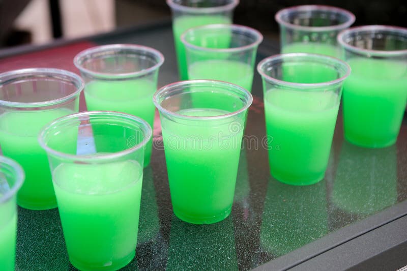 Green Party Drinks stock photo. Image of party, green - 9646406