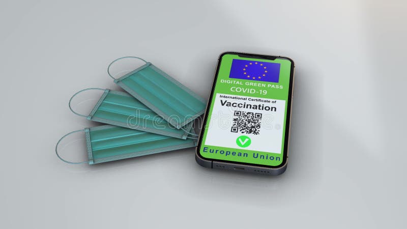 Green Pass - rotation zoom stock footage. Video of certificate - 229189026