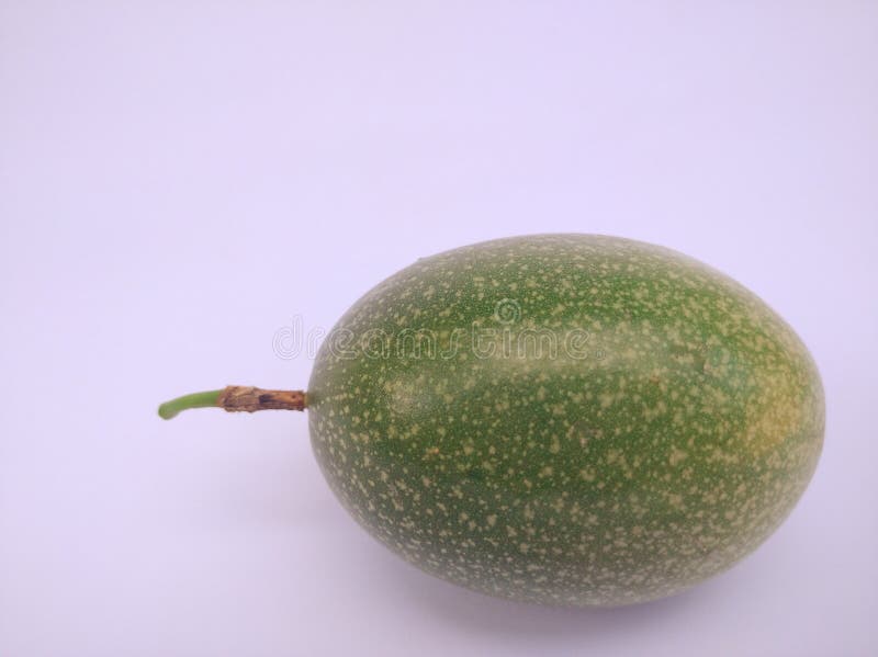 Green Passion Fruit on a White Background Stock Photo - Image of green ...