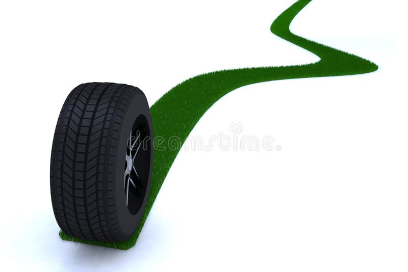 Green path stock illustration. Illustration of aluminum - 25078945