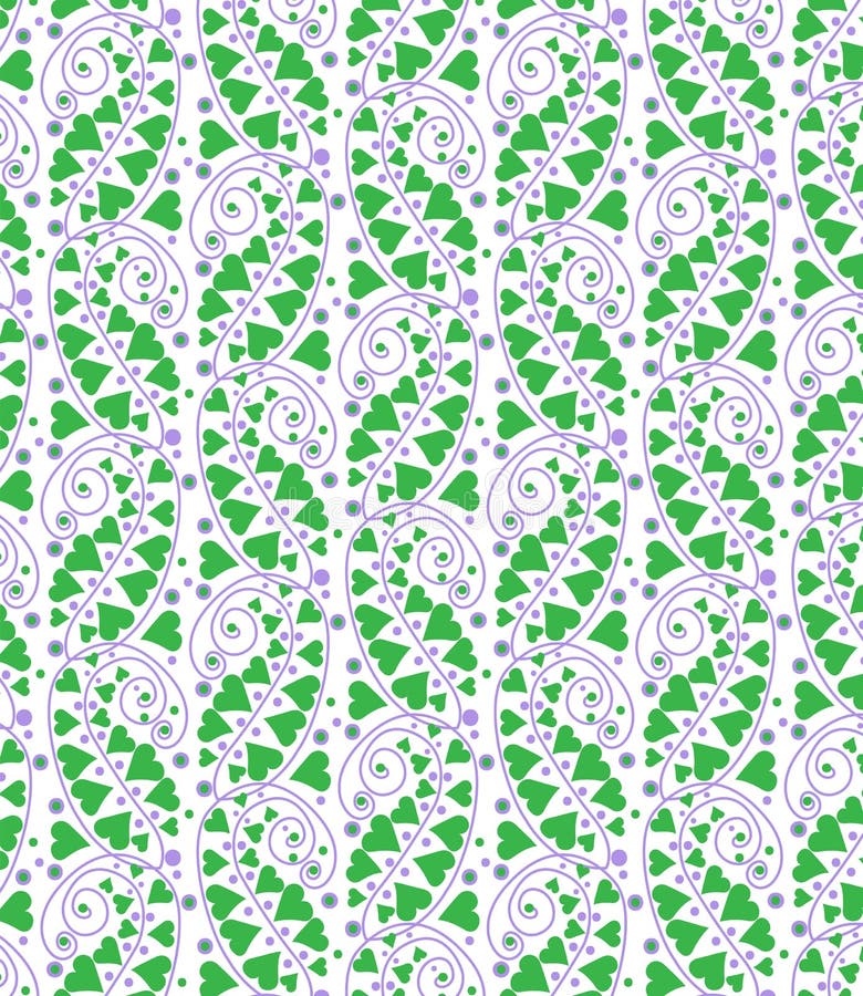 Green pattern stock vector. Illustration of plant, curve - 28771706