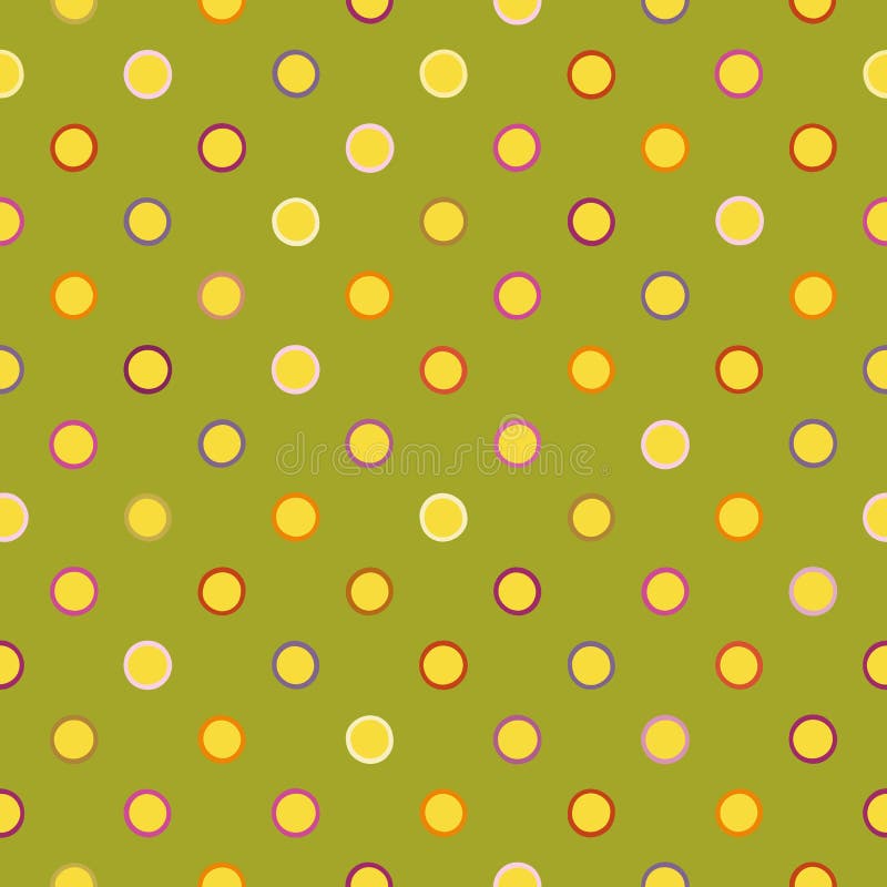Green Pattern with Polka Dots. Stock Vector - Illustration of design ...