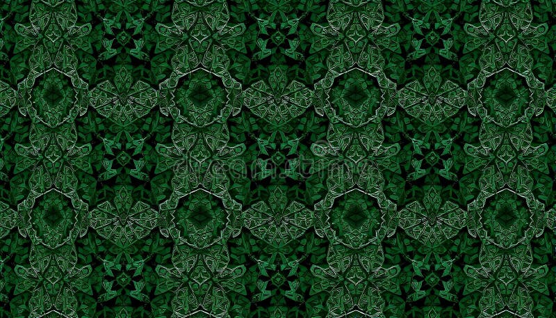 Green Patterned Fabric Textile Texture Design Material Surface Backdrop ...