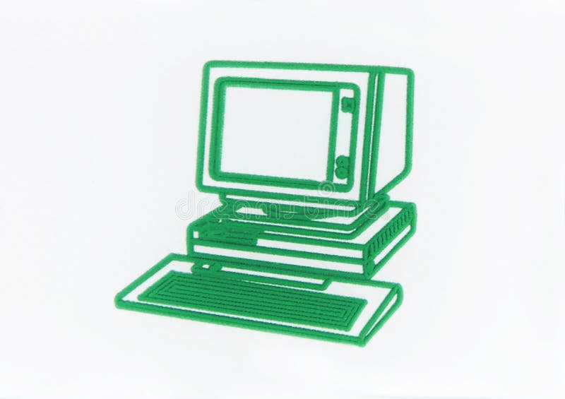 Green PC stock photo. Image of environment, drawing, ecology - 10142682