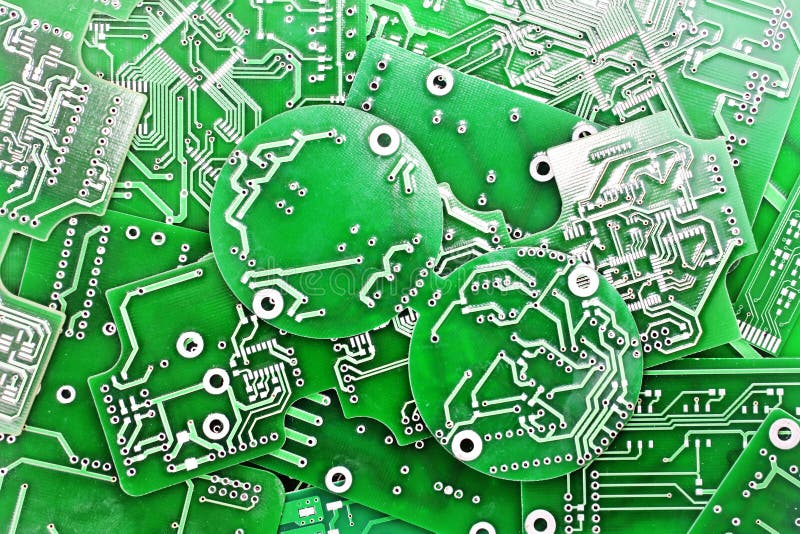 Green PCB close-up shot stock image. Image of hardware - 79457191