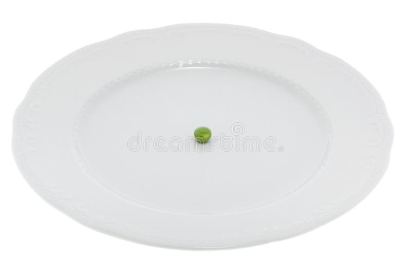 Single pea on a plate stock photo. Image of hunger, ideas - 4615388
