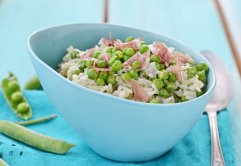 Green pea risotto stock photo. Image of cooking, gourmet - 31583998