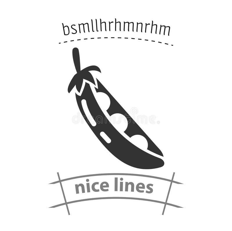 Green Pea Simple Icon. Pea Isolated Icon Stock Vector - Illustration of ...