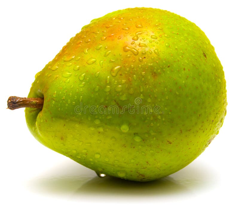 Green pear 4 stock photo. Image of isolated, sweet, dessert - 6122578