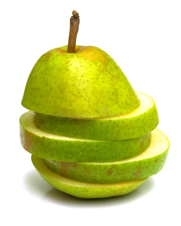 Green pear stock image. Image of pear, isolated, pyramid - 5558489