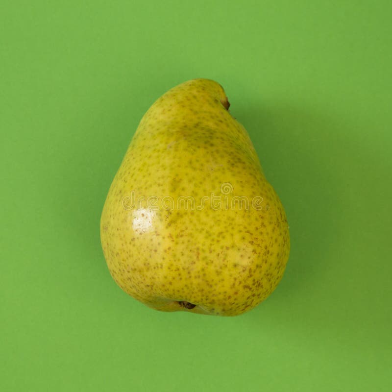 Pear on a Green Background stock image. Image of modern - 118601899
