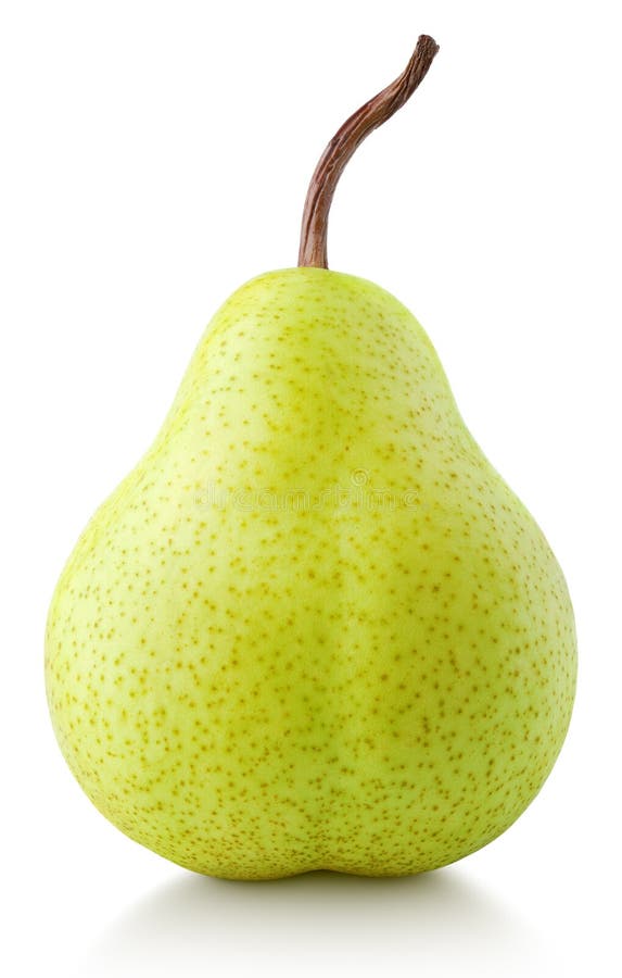 Green Pear Fruit Isolated on White Stock Image - Image of fine ...