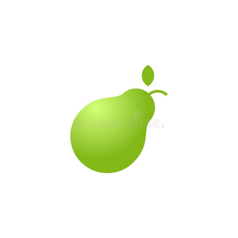 A Green Pear-shaped Logo. for Natural Products Stock Vector ...