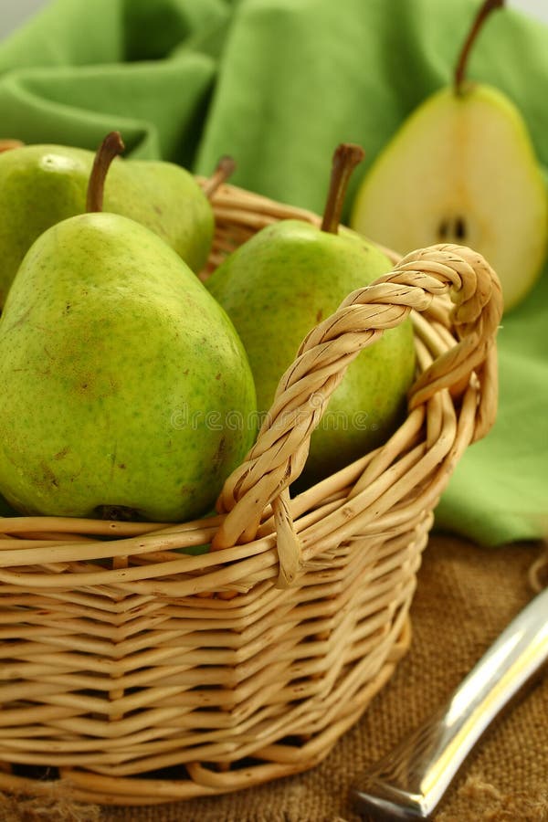 Green pears stock photo. Image of autumn, food, pears - 27713720