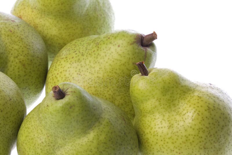 Green Pears Isolated stock image. Image of healthy, ripe - 6979985