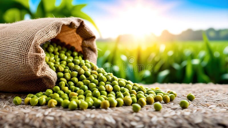 Green peas in a bag stock image. Image of seed, plant - 327616237