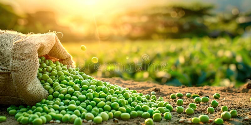 Green peas in a bag stock image. Image of cooking, fresh - 327616791
