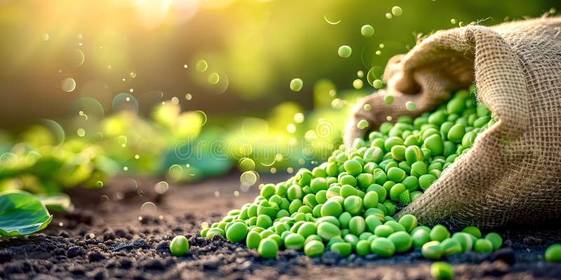 Green peas in a bag stock image. Image of vegetarian - 327616817